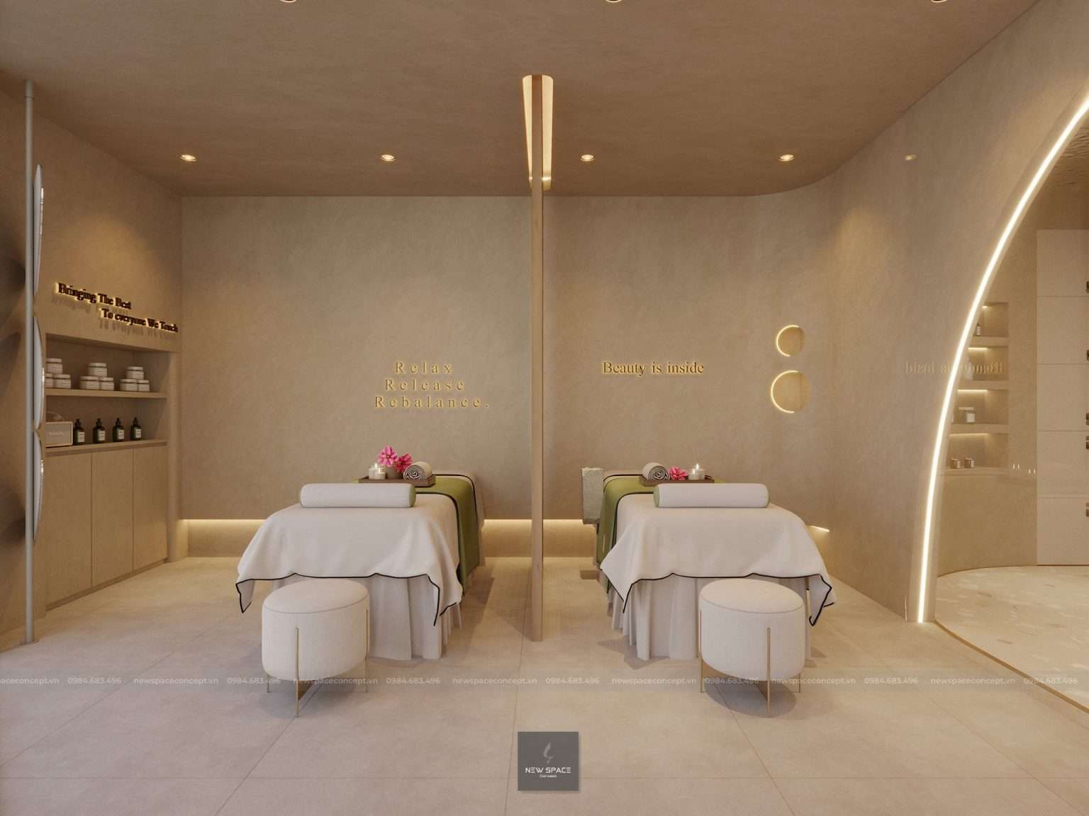 Những tiêu chuẩn không thể thiếu trong thiết kế thi công spa Hà Nội